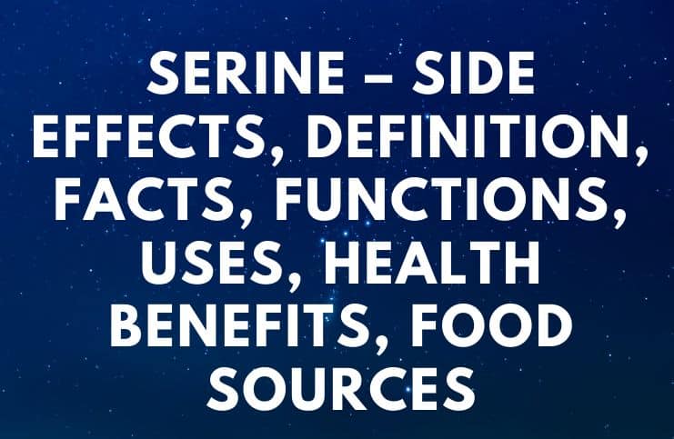 Serine – Side Effects, Facts, Uses, Health Benefits, Food Sources